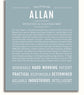 Allan | Name Art Print – Name Stories