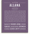 Allana | Name Art Print – Name Stories