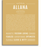 Allana | Name Art Print – Name Stories