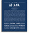 Allana | Name Art Print – Name Stories
