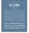 Allana | Name Art Print – Name Stories