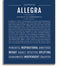 Allegra | Name Art Print – Name Stories