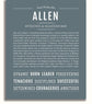Allen | Name Art Print – Name Stories