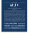 Allen | Name Art Print – Name Stories