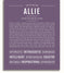 Allie | Name Art Print – Name Stories