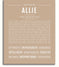 Allie | Name Art Print – Name Stories
