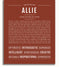 Allie | Name Art Print – Name Stories