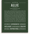 Allie | Name Art Print – Name Stories