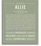 Allie | Name Art Print – Name Stories