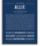 Allie | Name Art Print – Name Stories