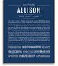 Allison | Name Art Print – Name Stories