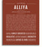 Alliya | Name Art Print – Name Stories