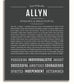 Allyn (female) | Name Art Print – Name Stories