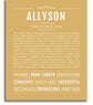 Allyson | Name Art Print – Name Stories