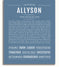 Allyson | Name Art Print – Name Stories