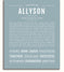 Allyson | Name Art Print – Name Stories