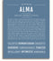 Alma | Name Art Print – Name Stories
