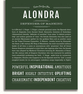Alondra | Name Art Print – Name Stories