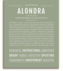 Alondra | Name Art Print – Name Stories