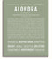 Alondra | Name Art Print – Name Stories