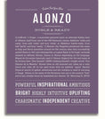 Alonzo | Name Art Print – Name Stories