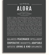 Alora | Name Art Print – Name Stories