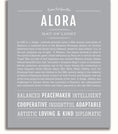 Alora | Name Art Print – Name Stories