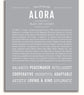 Alora | Name Art Print – Name Stories