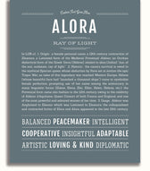 Alora | Name Art Print – Name Stories