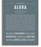 Alora | Name Art Print – Name Stories