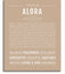 Alora | Name Art Print – Name Stories