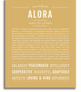 Alora | Name Art Print – Name Stories