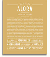 Alora | Name Art Print – Name Stories