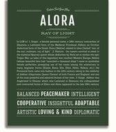 Alora | Name Art Print – Name Stories