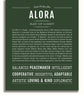 Alora | Name Art Print – Name Stories