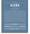 Alora | Name Art Print – Name Stories