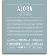 Alora | Name Art Print - Personalized Custom Gifts – Name Stories