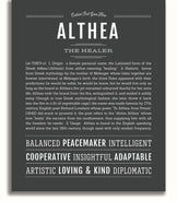 Althea | Name Art Print – Name Stories