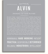 Alvin | Name Art Print – Name Stories