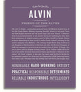 Alvin | Name Art Print – Name Stories