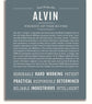 Alvin | Name Art Print – Name Stories
