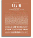 Alvin | Name Art Print – Name Stories
