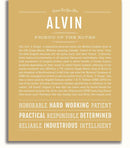 Alvin | Name Art Print – Name Stories