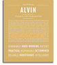 Alvin | Name Art Print – Name Stories