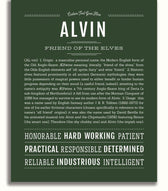 Alvin | Name Art Print – Name Stories