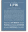 Alvin | Name Art Print – Name Stories