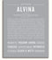 Alvina | Name Art Print – Name Stories