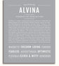 Alvina | Name Art Print – Name Stories