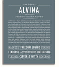 Alvina | Name Art Print – Name Stories