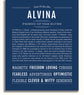 Alvina | Name Art Print – Name Stories